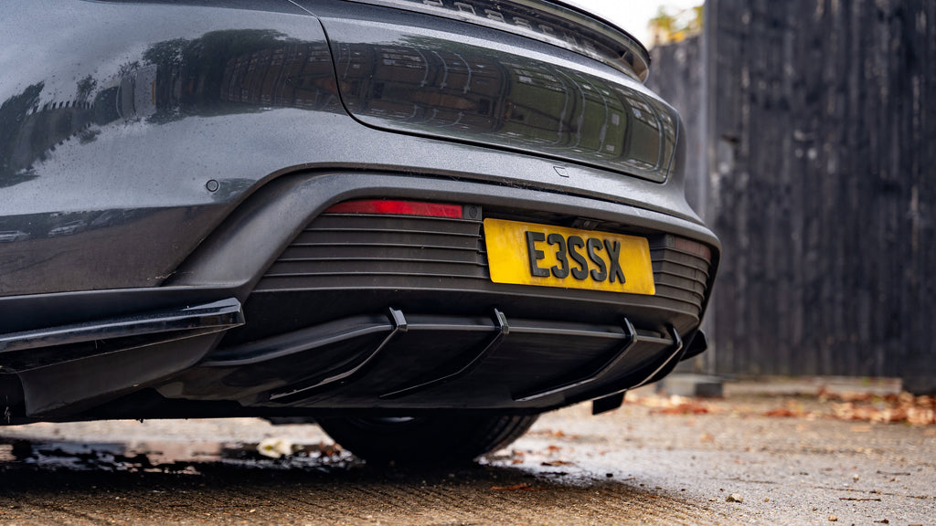 Porsche Taycan Pre Facelift - Rear Diffuser Fin Set – Triple R ...